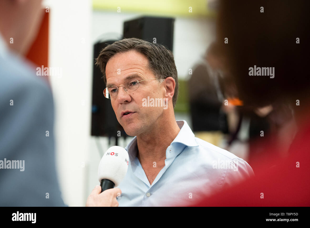 BARENDRECHT, 14-05-2019, Dutch president Mark Rutte speech in front of ...