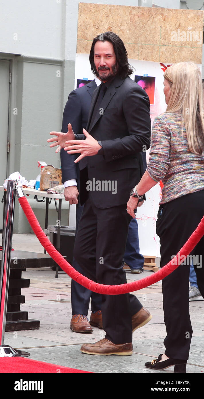 Hollywood, Ca. 14th May, 2019. Keanu Reeves, at the Keanu Reeves Hand ...
