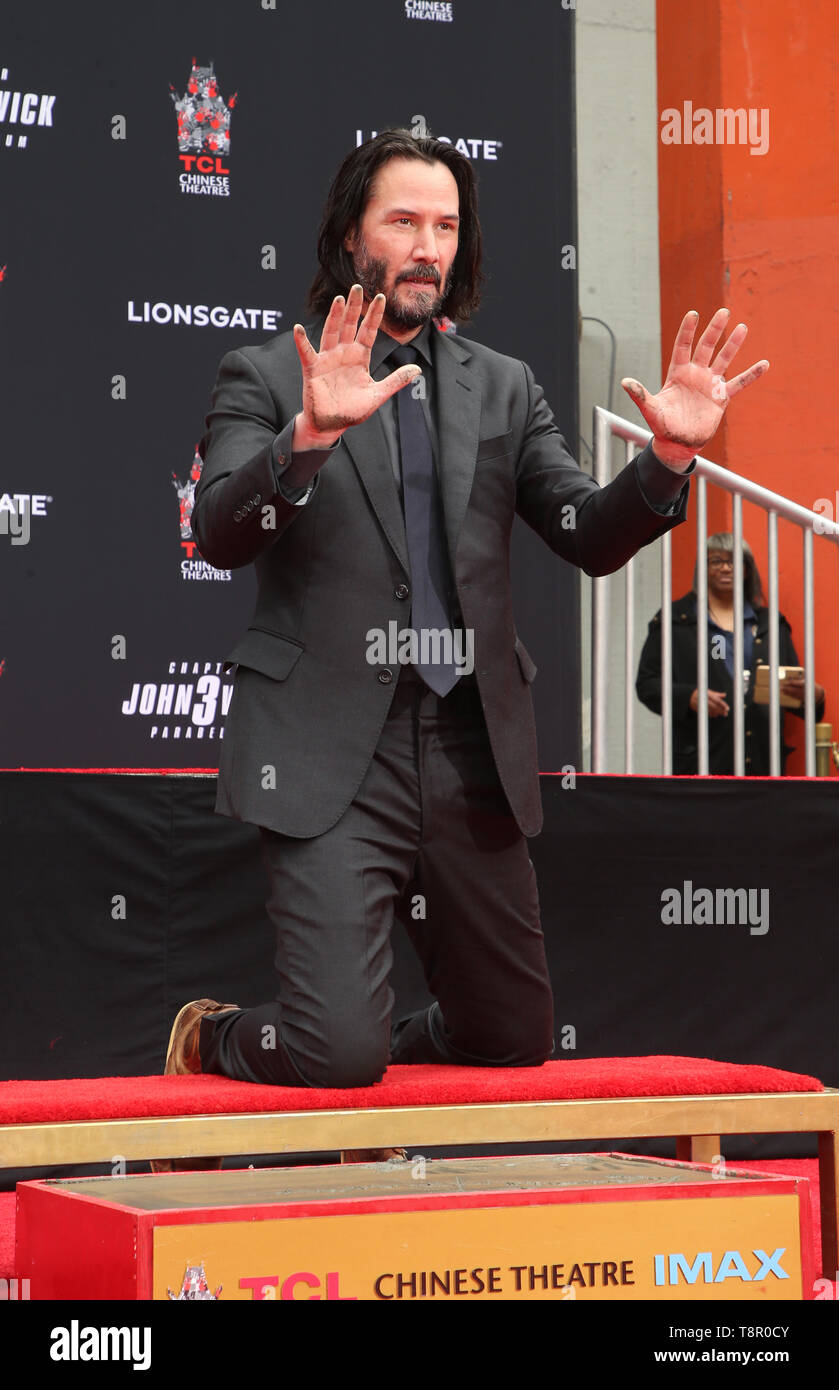 Hollywood, Ca. 14th May, 2019. Keanu Reeves, at the Keanu Reeves Hand ...