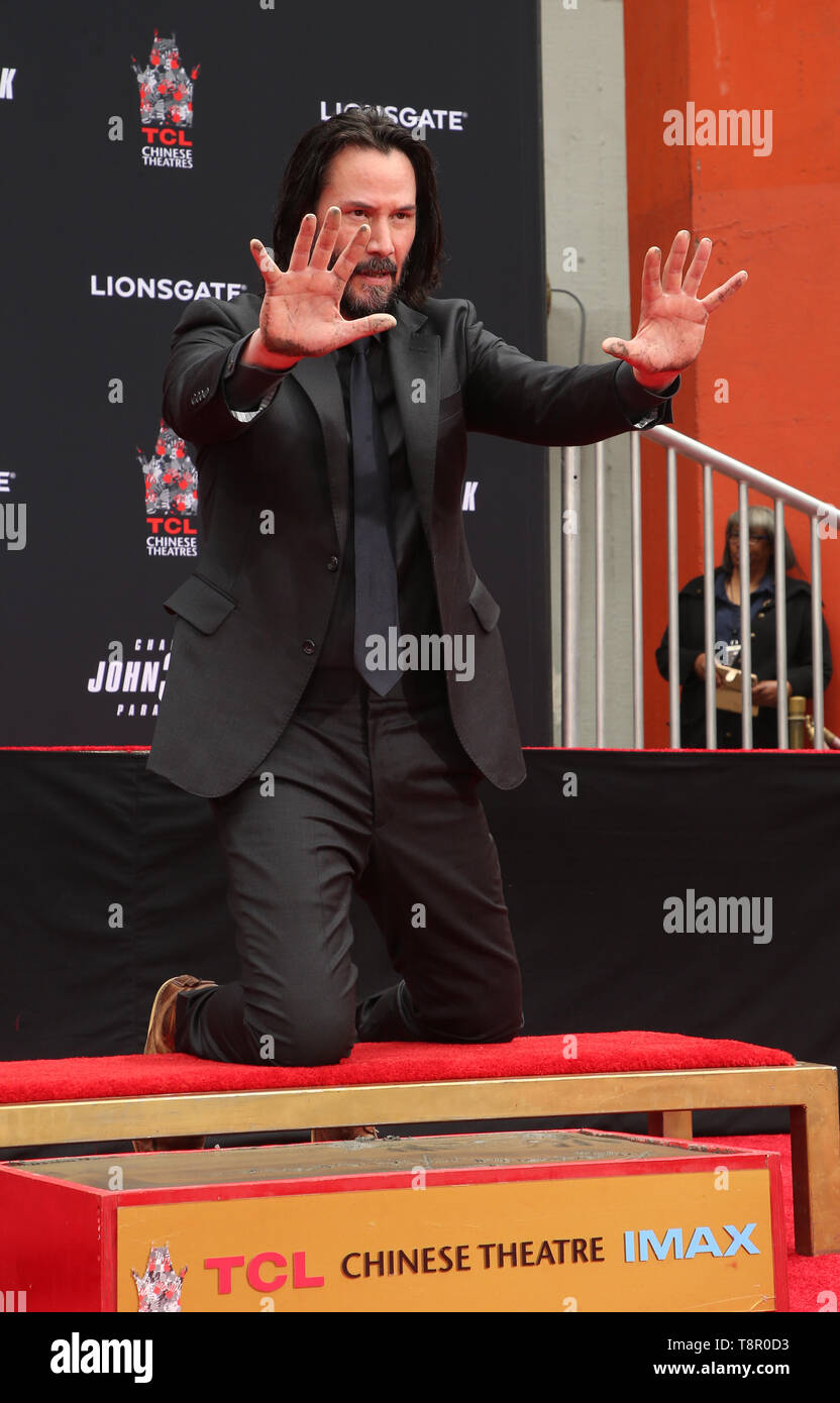 Hollywood, Ca. 14th May, 2019. Keanu Reeves, at the Keanu Reeves Hand ...