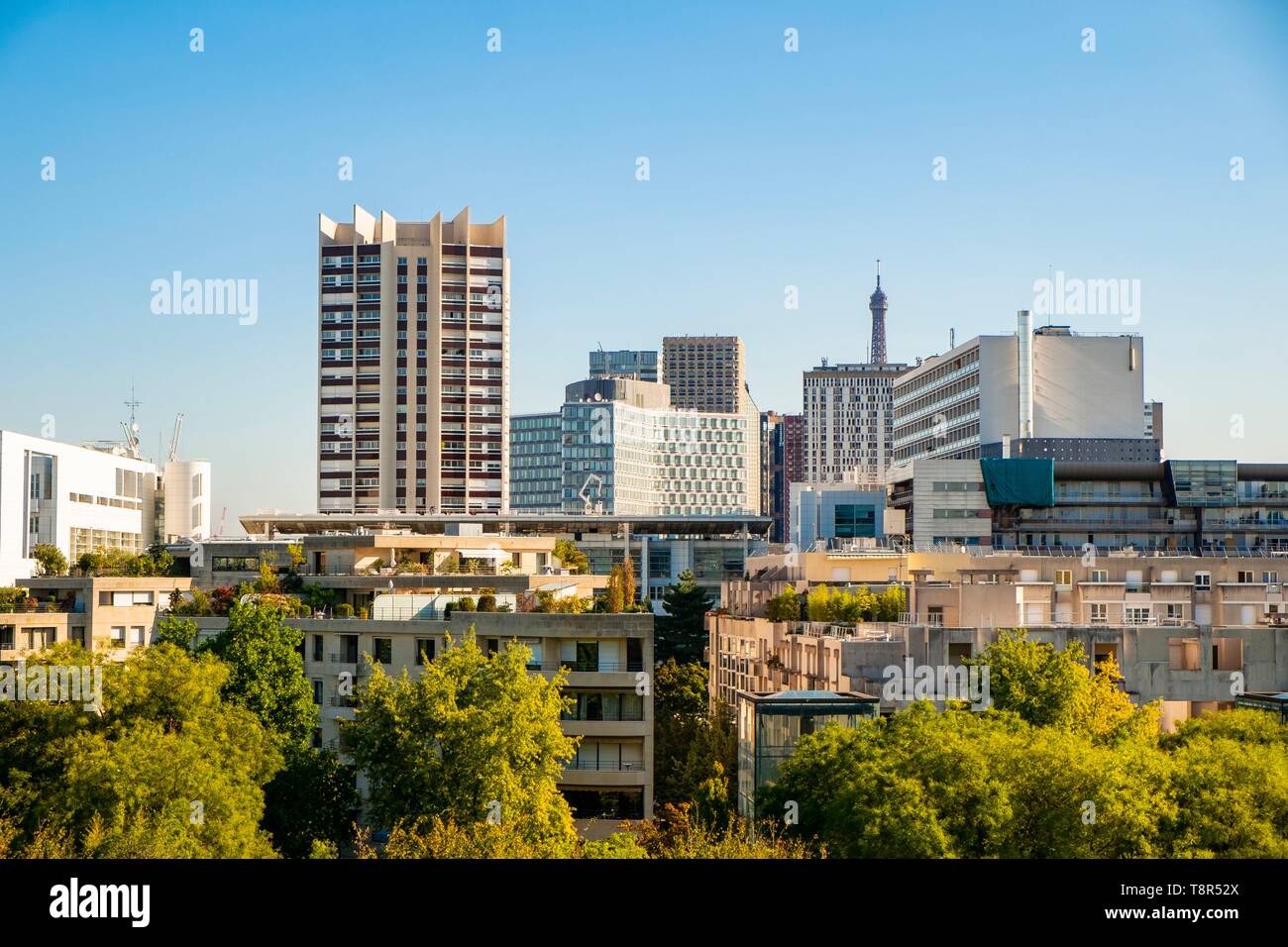 France, Paris, the buildings of the Front de Seine Stock Photo - Alamy
