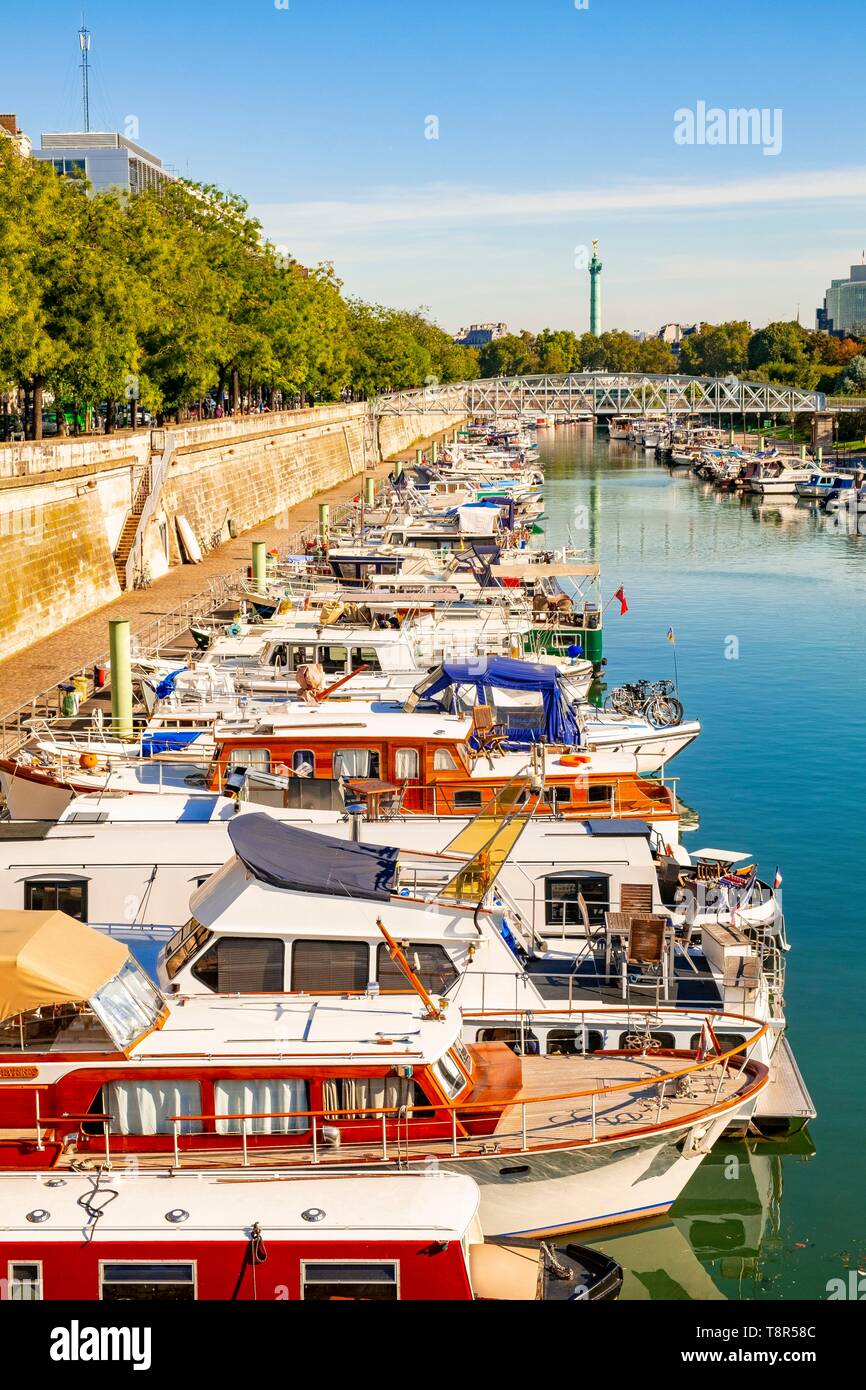 Bastille harbour paris france hi-res stock photography and images - Alamy