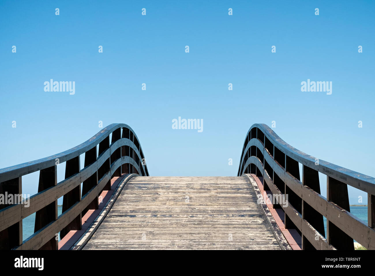 Pedestrian bridge (footbridge) against the sky Stock Photo - Alamy