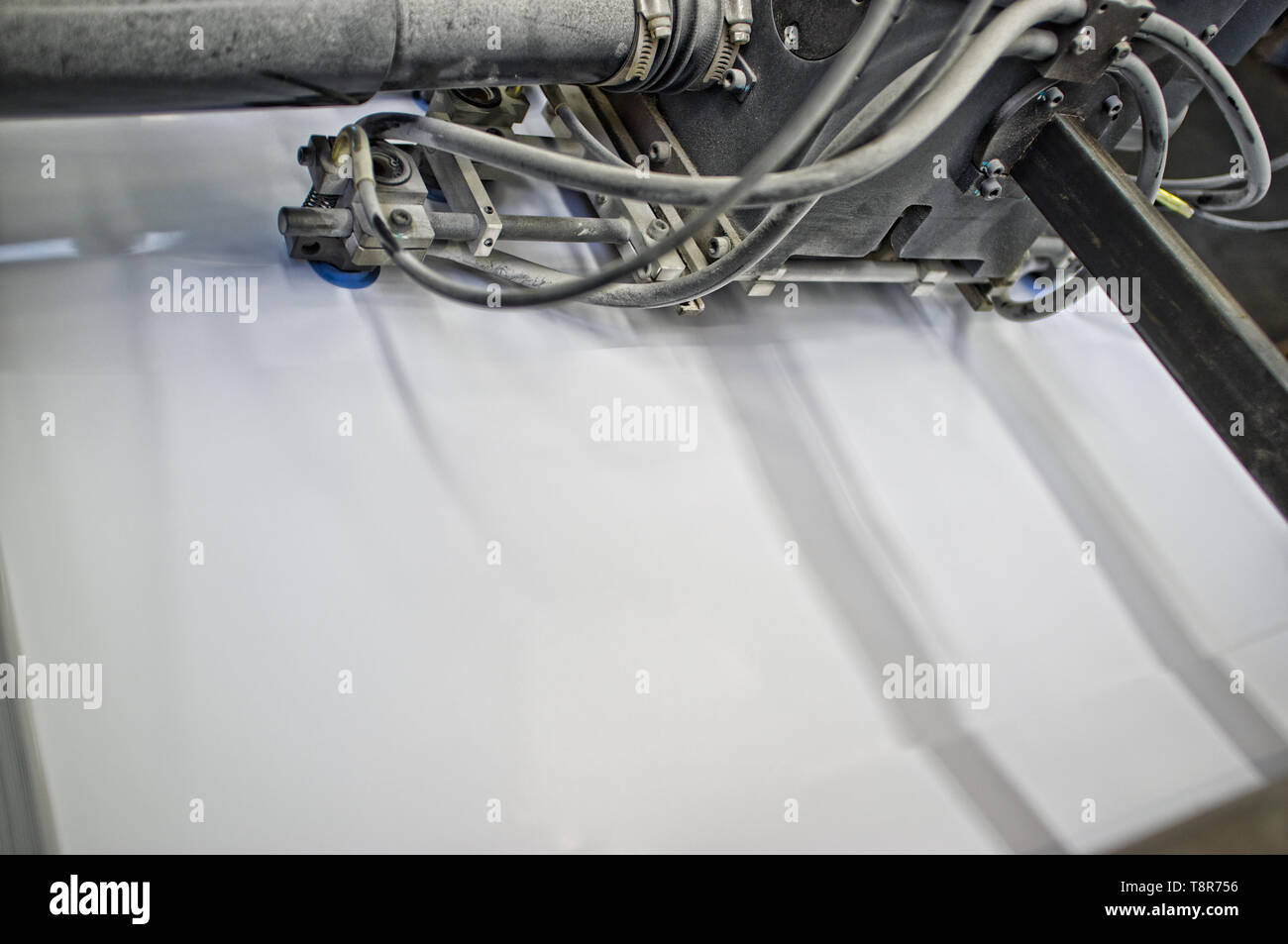 detail sheet feeder for offset printing machine during production Stock ... detail sheet feeder for offset printing machine during production Stock ...