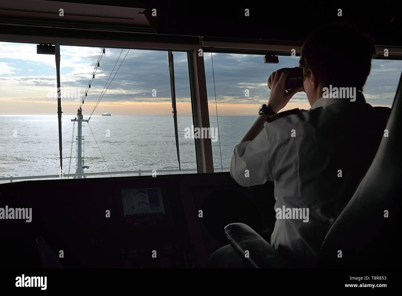 Greenland, North West Coast, Baffin Bay, the navigation officer Maja ...