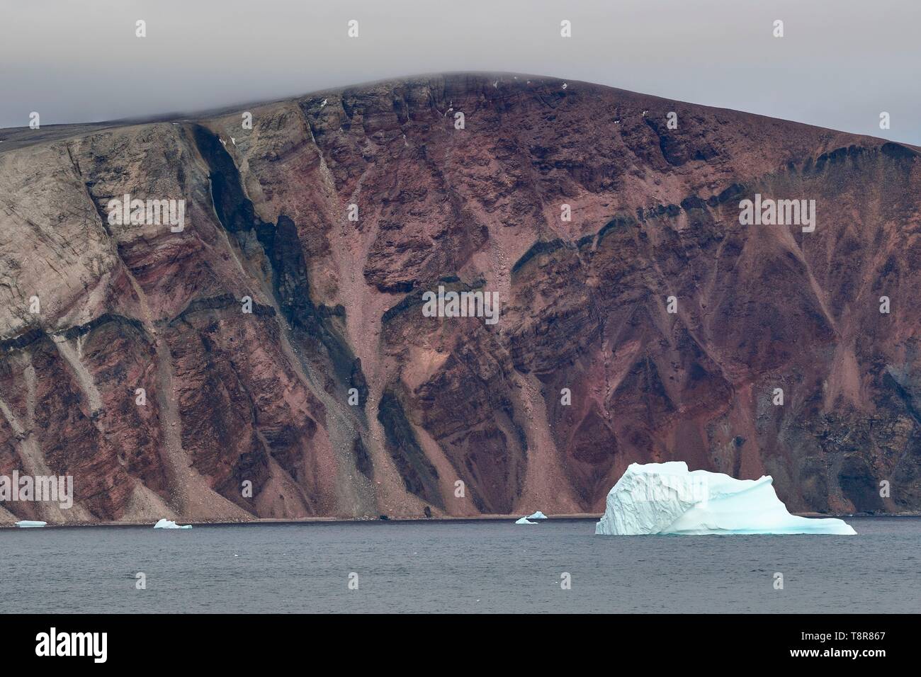 Greenland, West Coast, North Star Bay off the mouth of Wolstenholme ...