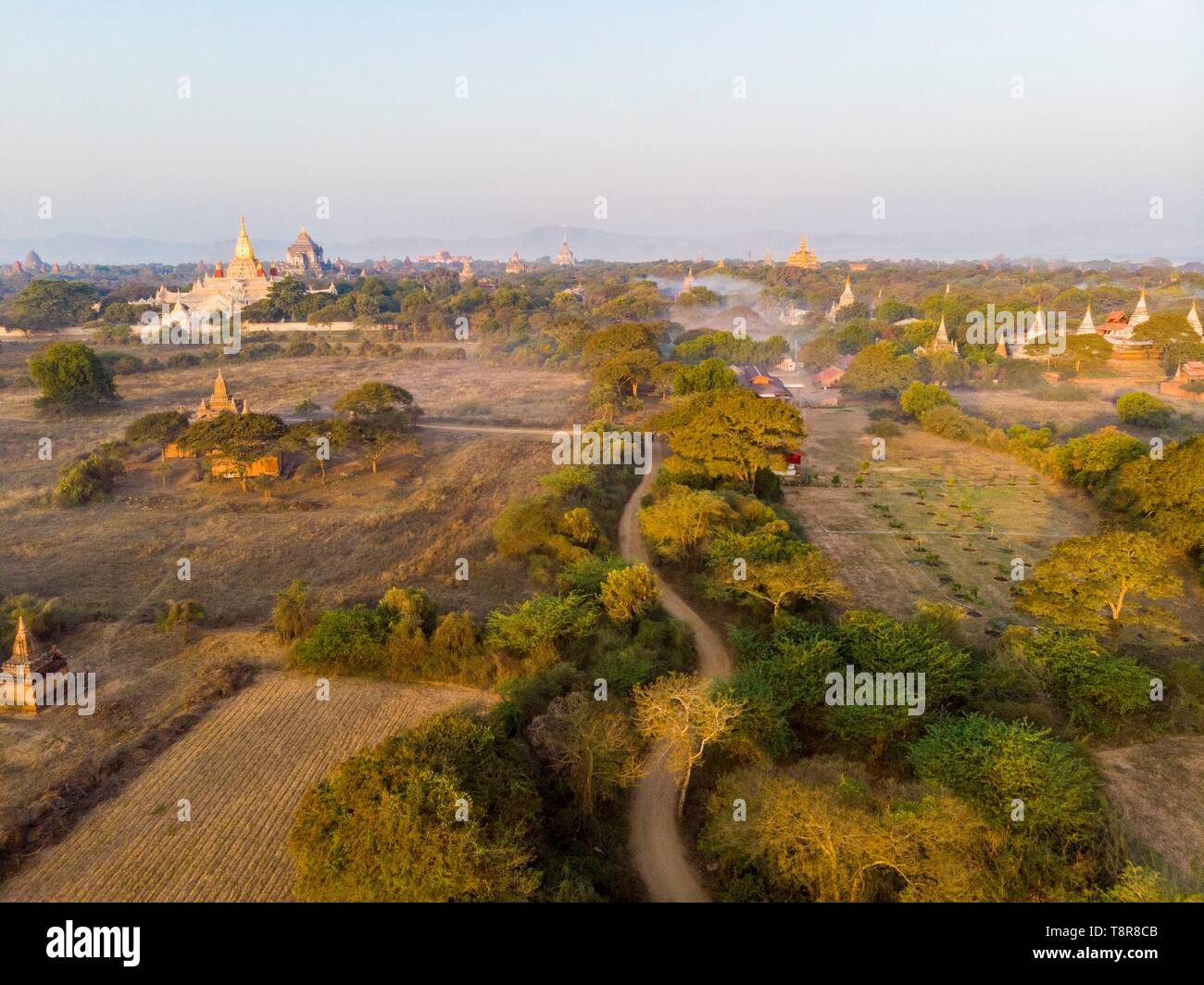 Myanmar (Burma), Mandalay region, Bagan Buddhist archaeological site ...