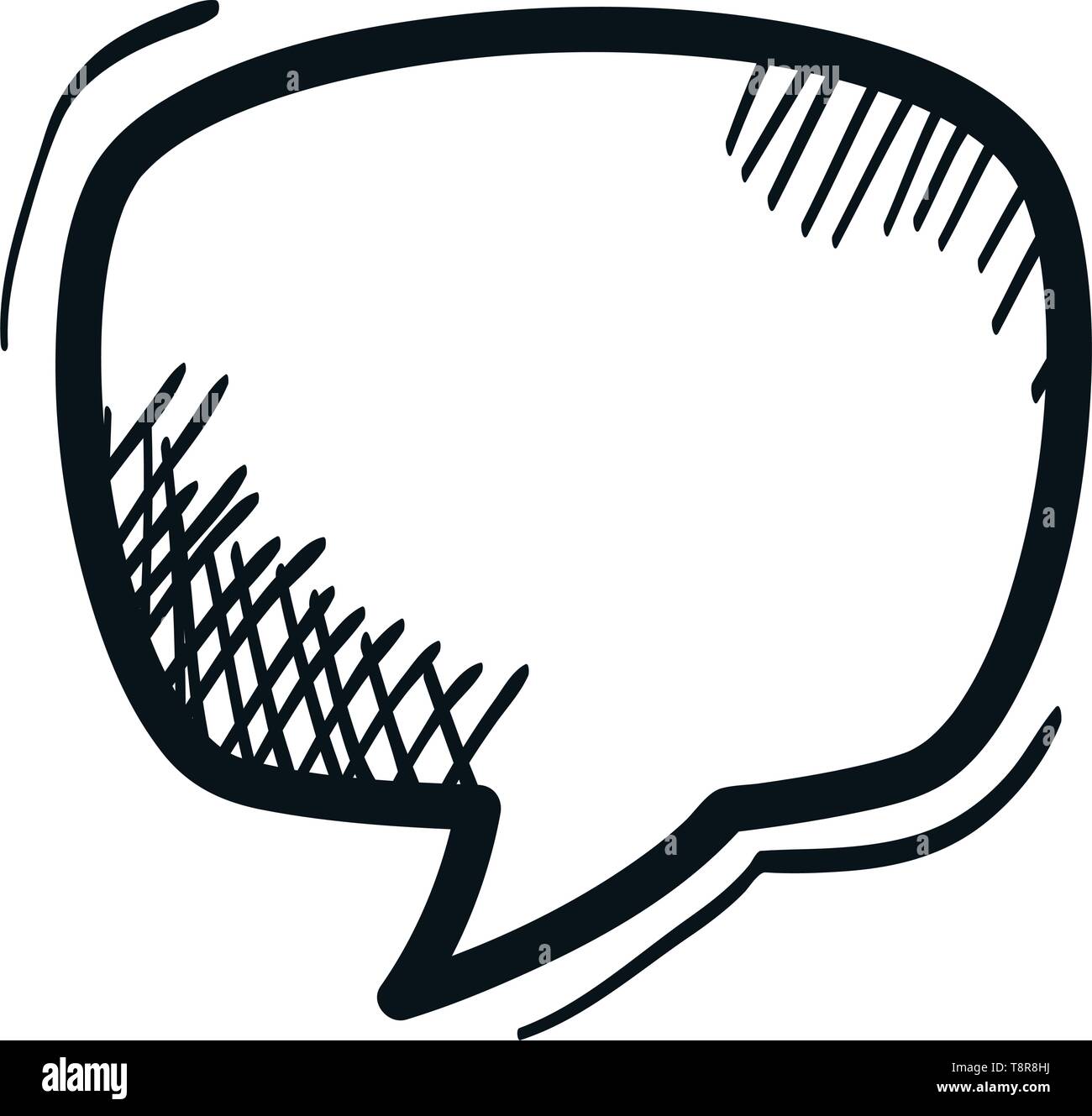 speech bubble message drawing vector illustration design Stock Vector ...