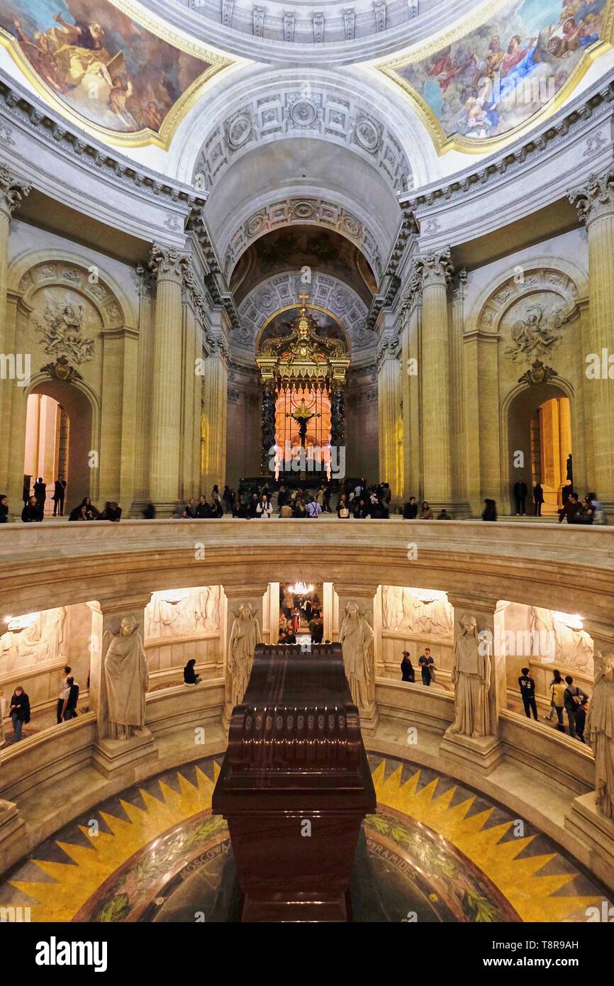 France, Paris, area listed as World Heritage by UNESCO, Dome of the ...