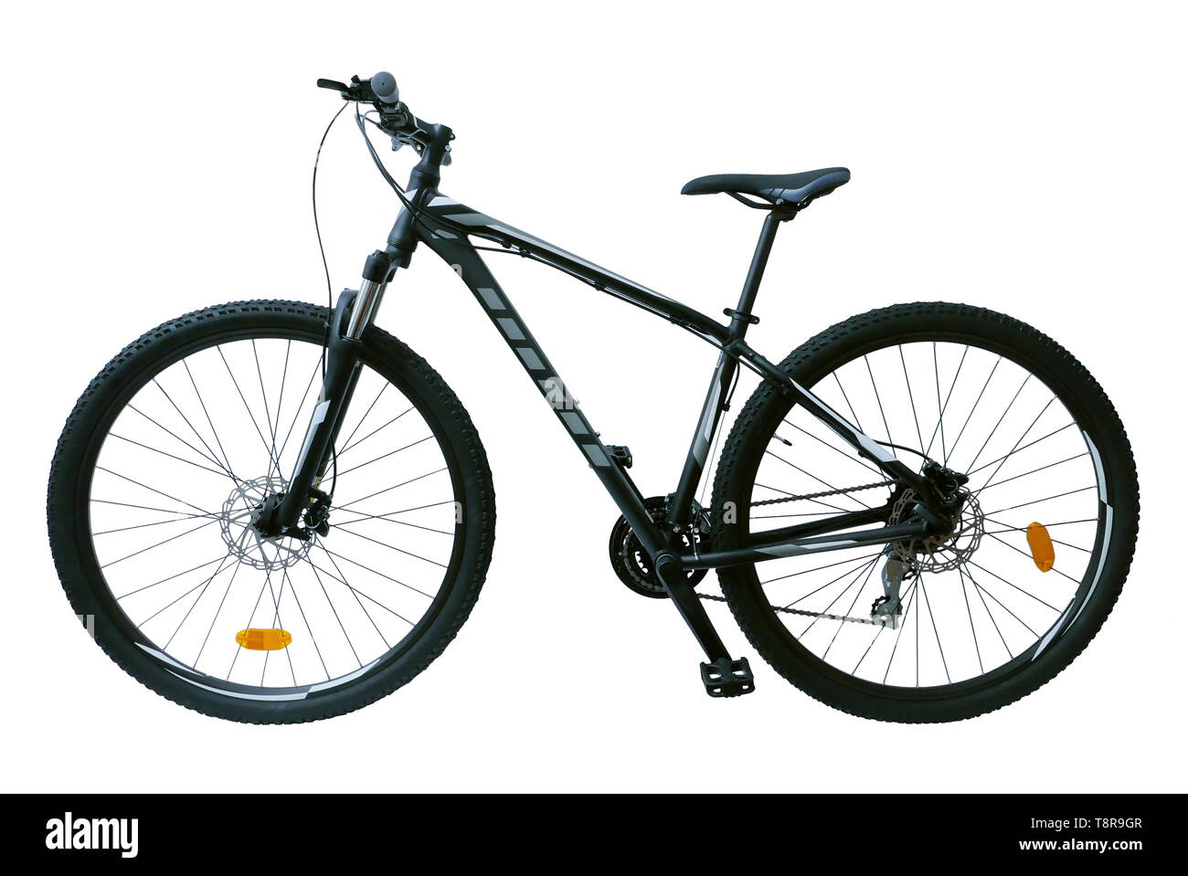 Isolated mountain bike, bicycle on white background Stock Photo - Alamy