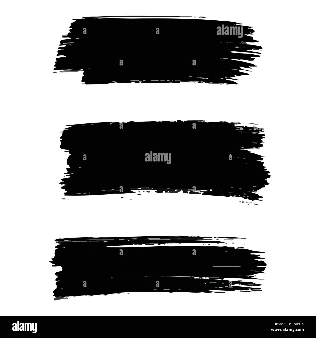 Brush strokes hand drawn vector illustration Stock Vector Image & Art ...