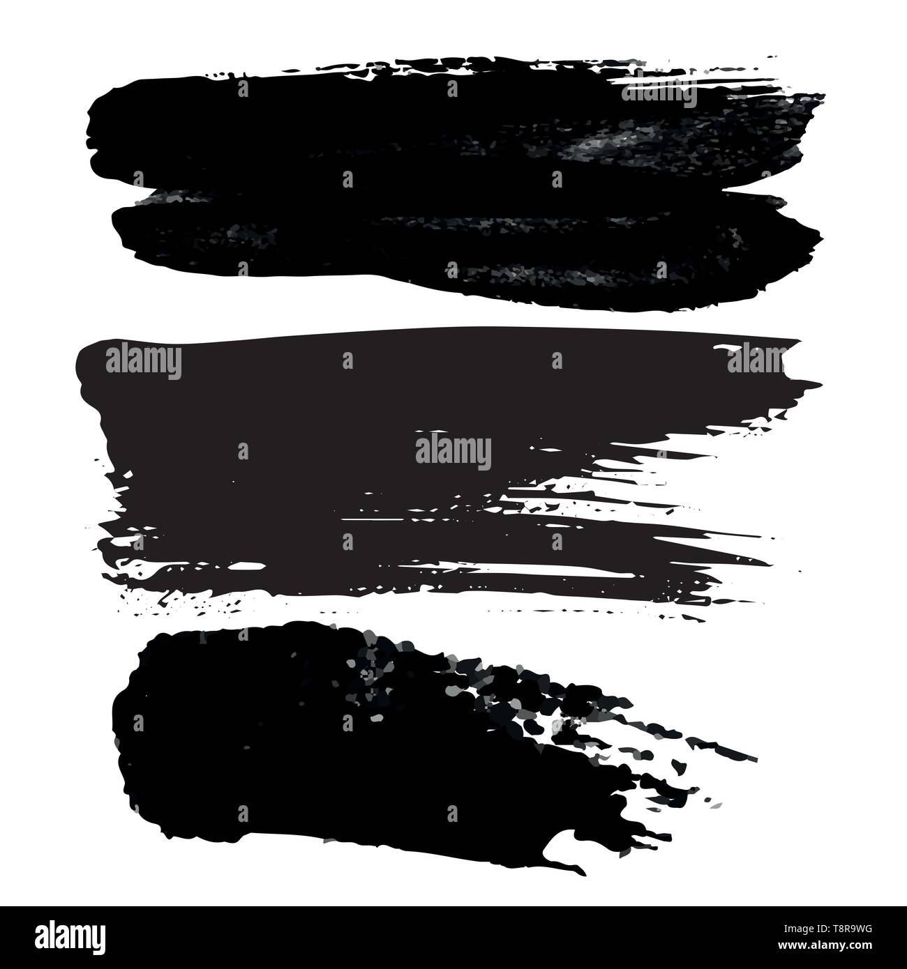 Brush strokes hand drawn vector illustration Stock Vector Image & Art ...