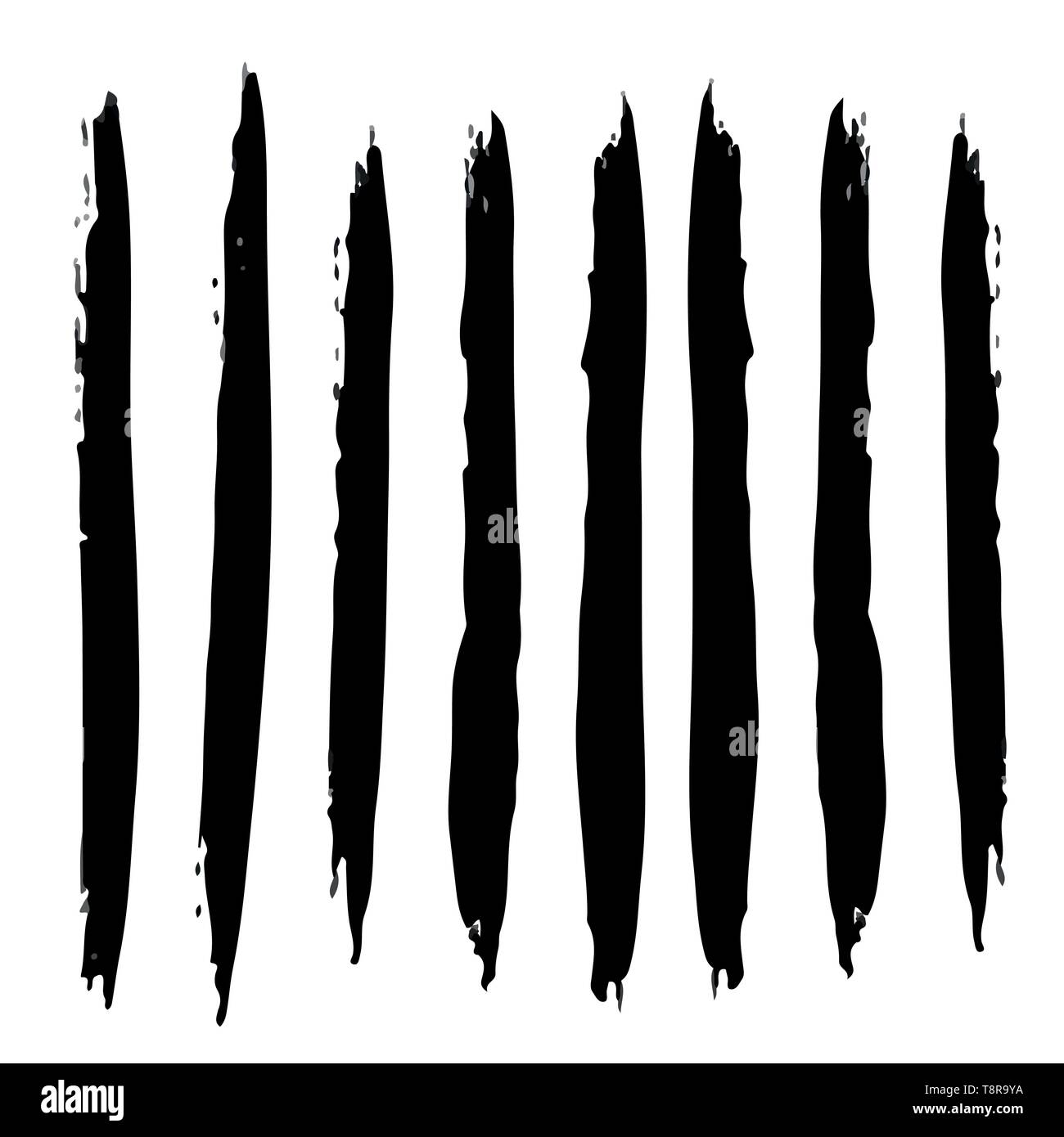 Brush strokes hand drawn vector illustration Stock Vector Image & Art ...