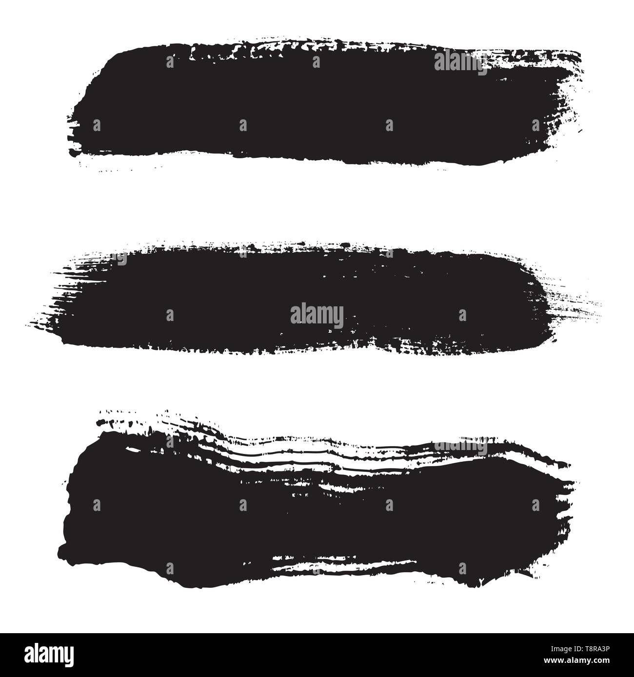 Brush strokes hand drawn vector illustration Stock Vector Image & Art ...