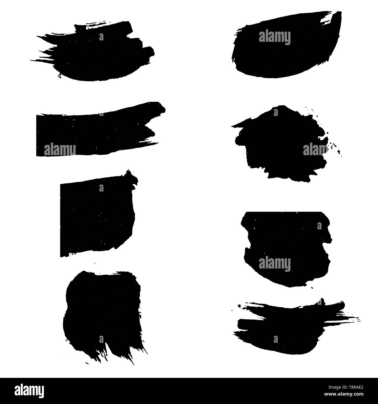 Brush strokes hand drawn vector illustration Stock Vector Image & Art ...