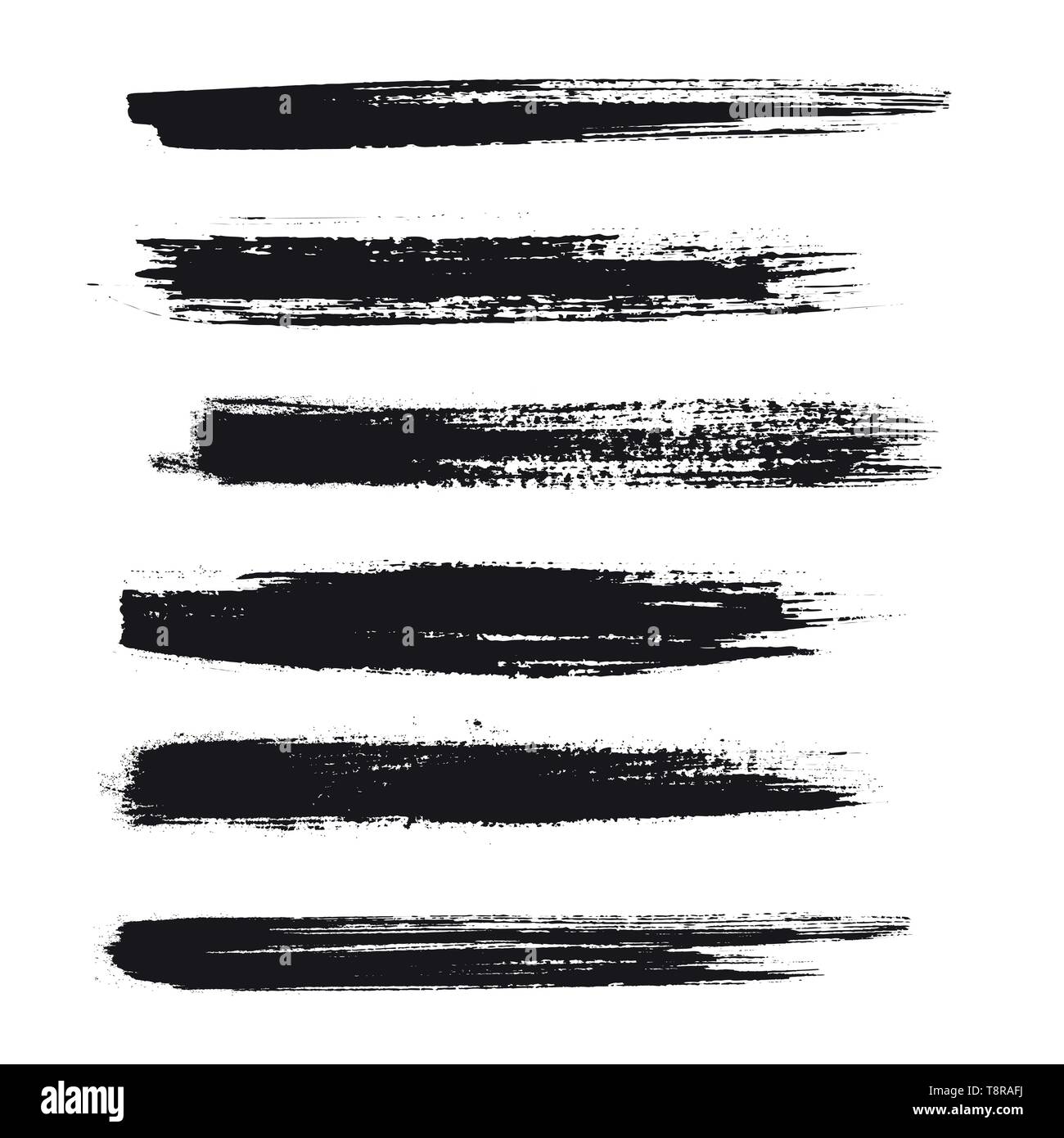 Brush strokes hand drawn vector illustration Stock Vector Image & Art ...