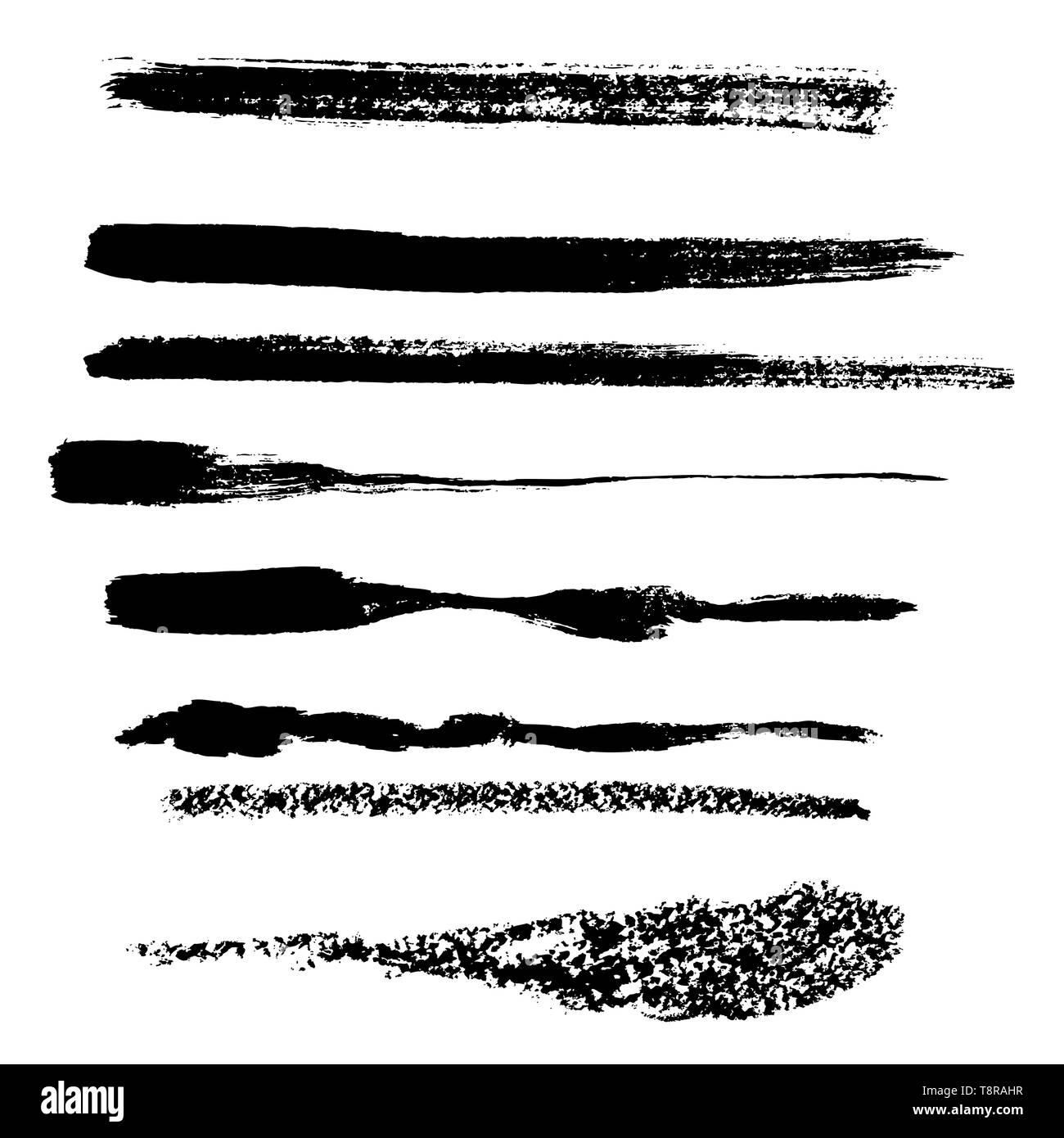 Brush strokes hand drawn vector illustration Stock Vector Image & Art ...
