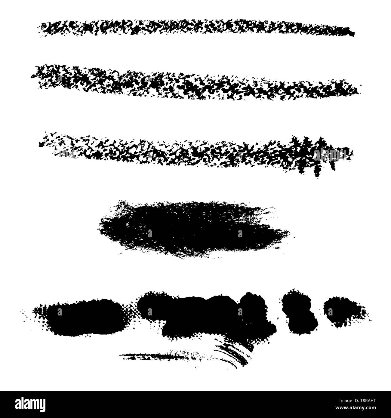 Brush strokes hand drawn vector illustration Stock Vector Image & Art ...