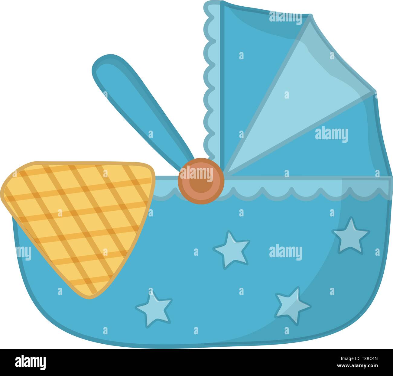 cradle icon cartoon isolated with stars vector illustration graphic ...