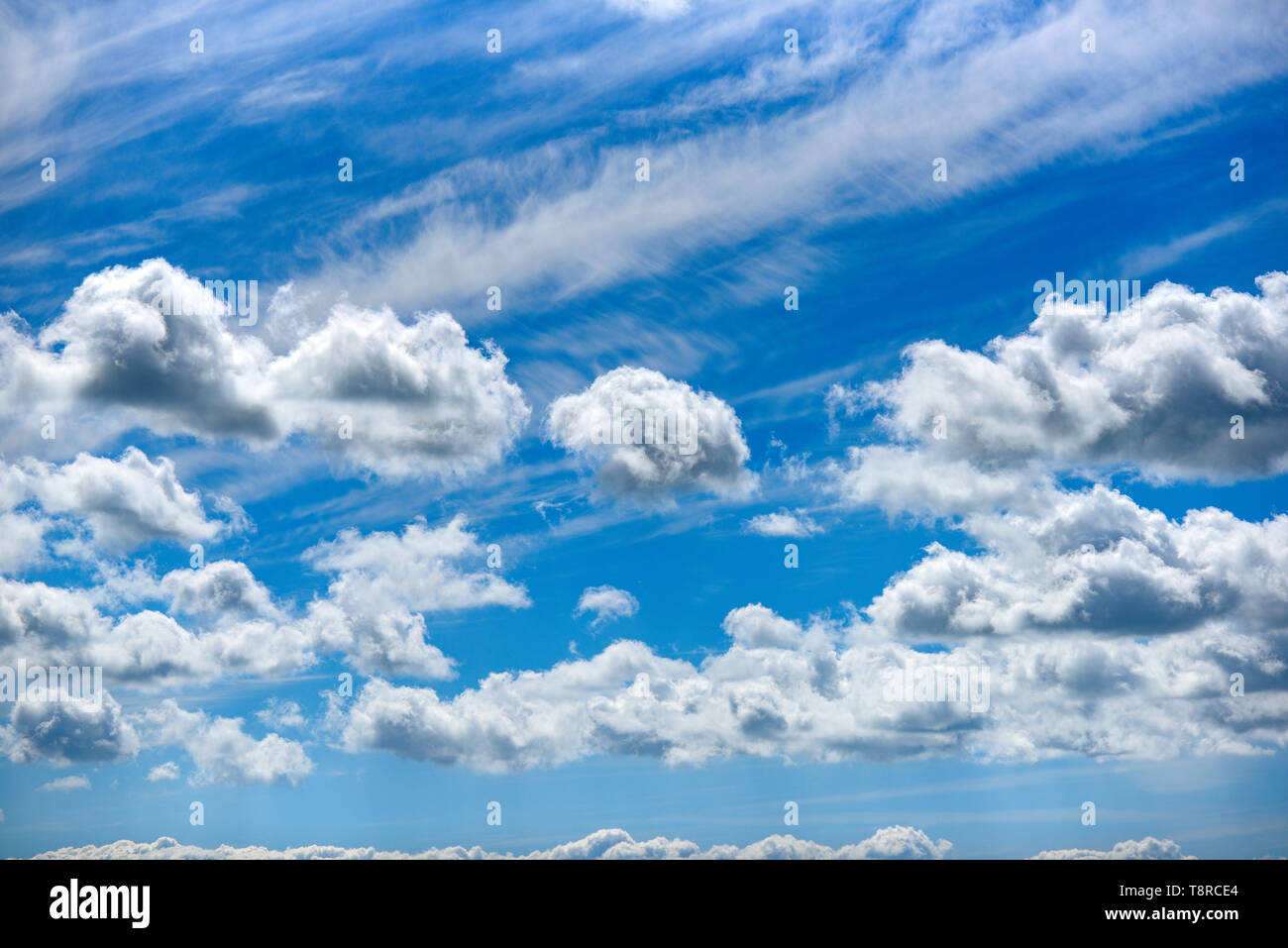 Blue clouds in the sky Stock Photo - Alamy