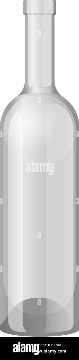 Realistic empty bottle of water, wine, vodka. 3D design template ...