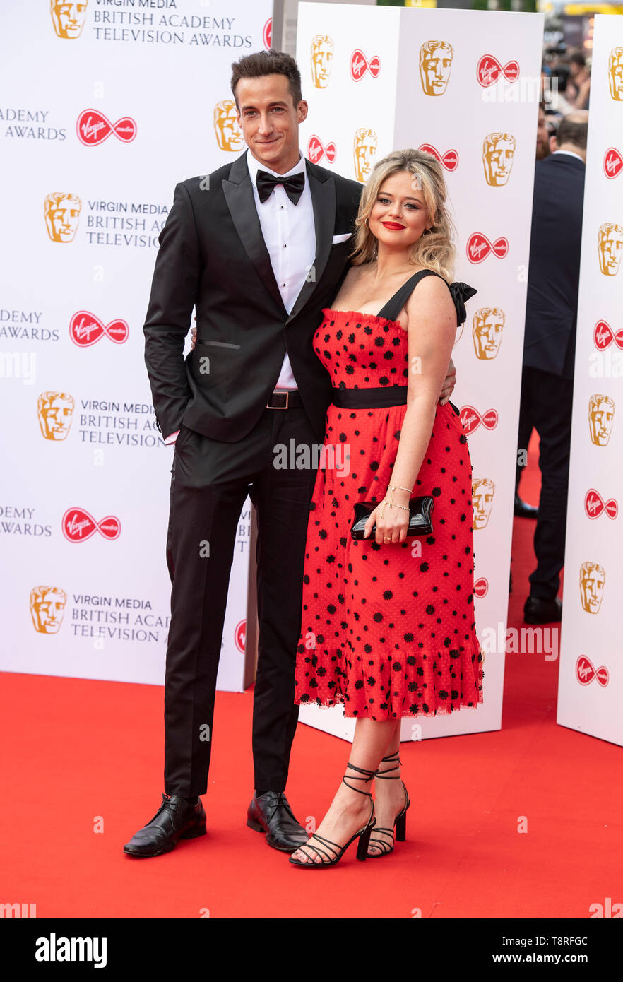 LONDON, ENGLAND - MAY 12: Emily Atack and Rob Jowers attend the Virgin ...