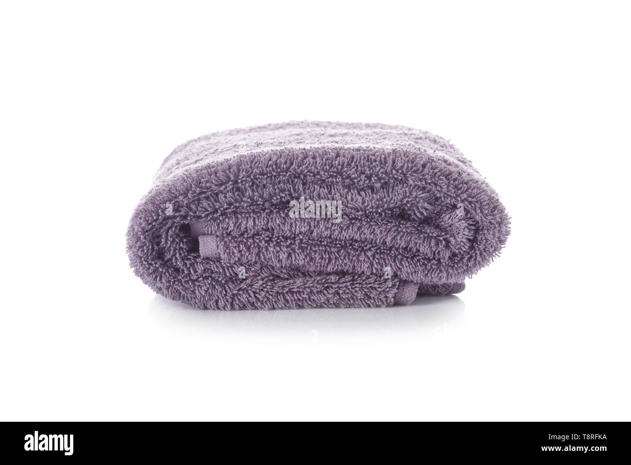 Clean soft towel on white background Stock Photo - Alamy