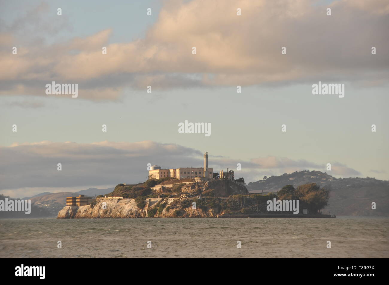 Alcatraz Island in The San Fransisco Bay, San Francisco, California ...