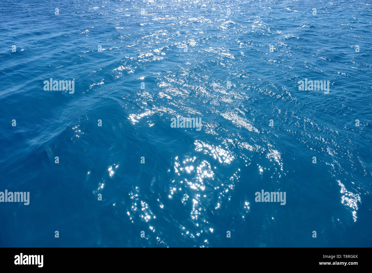 Beautiful view of water surface in blue sea Stock Photo - Alamy