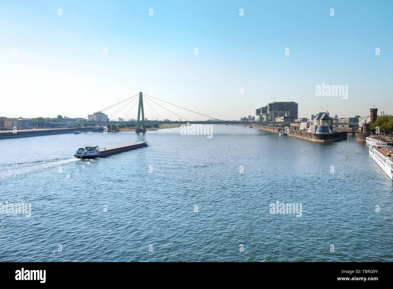 Beautiful view of river in modern city Stock Photo - Alamy