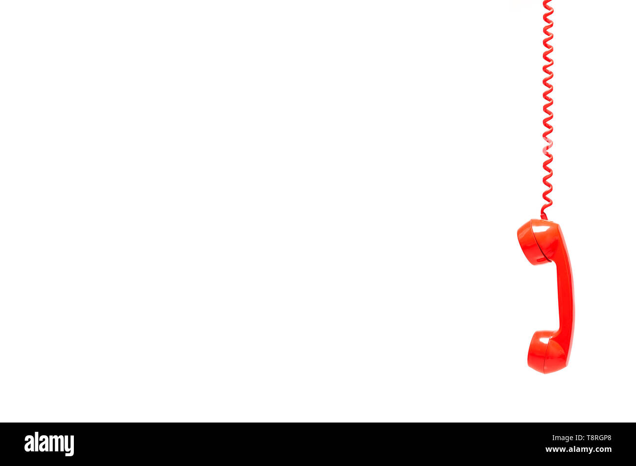 Telephone receiver dangling hi-res stock photography and images - Alamy