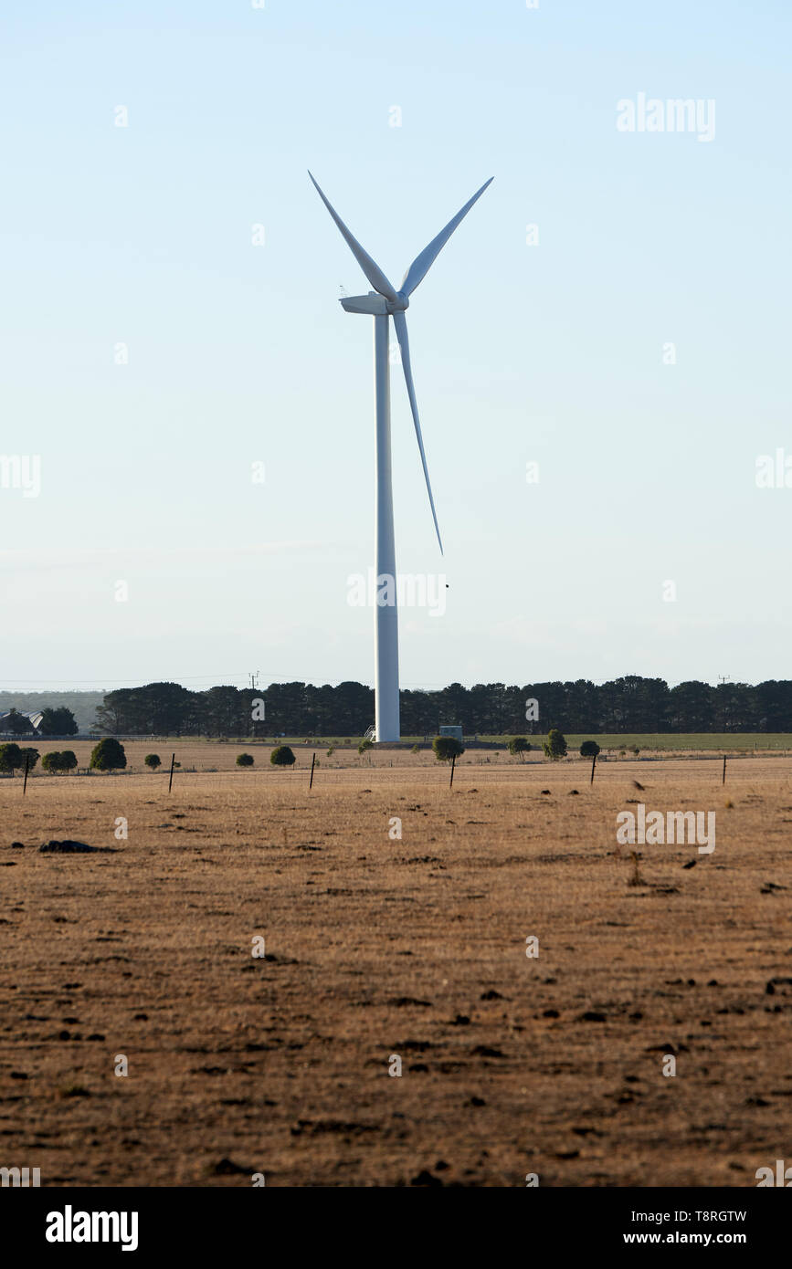 A single wind turbine in the Australian countryside Stock Photo - Alamy