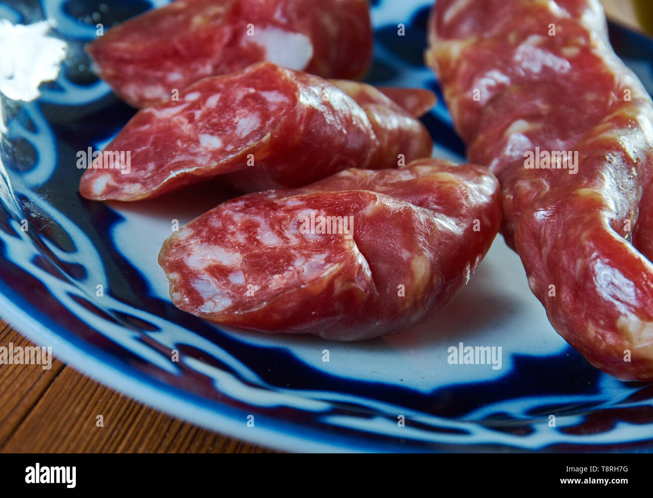 Kazylyk, traditional horse sausage, food of Kazakhs, Tatars, Kyrgyz ...