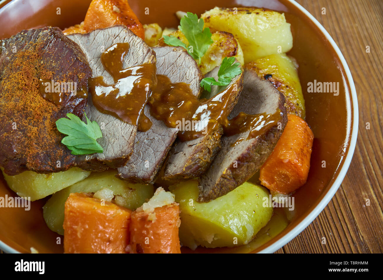 Porterstek - poached beef , meat is very tender but this dish is ...