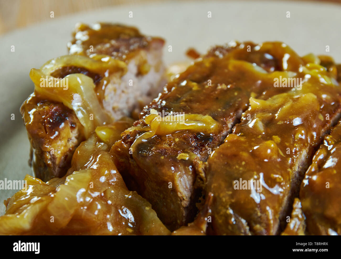 Maple Smoked Brisket, Quebec Maple Syrup-Smoked BBQ Beef Brisket Stock ...