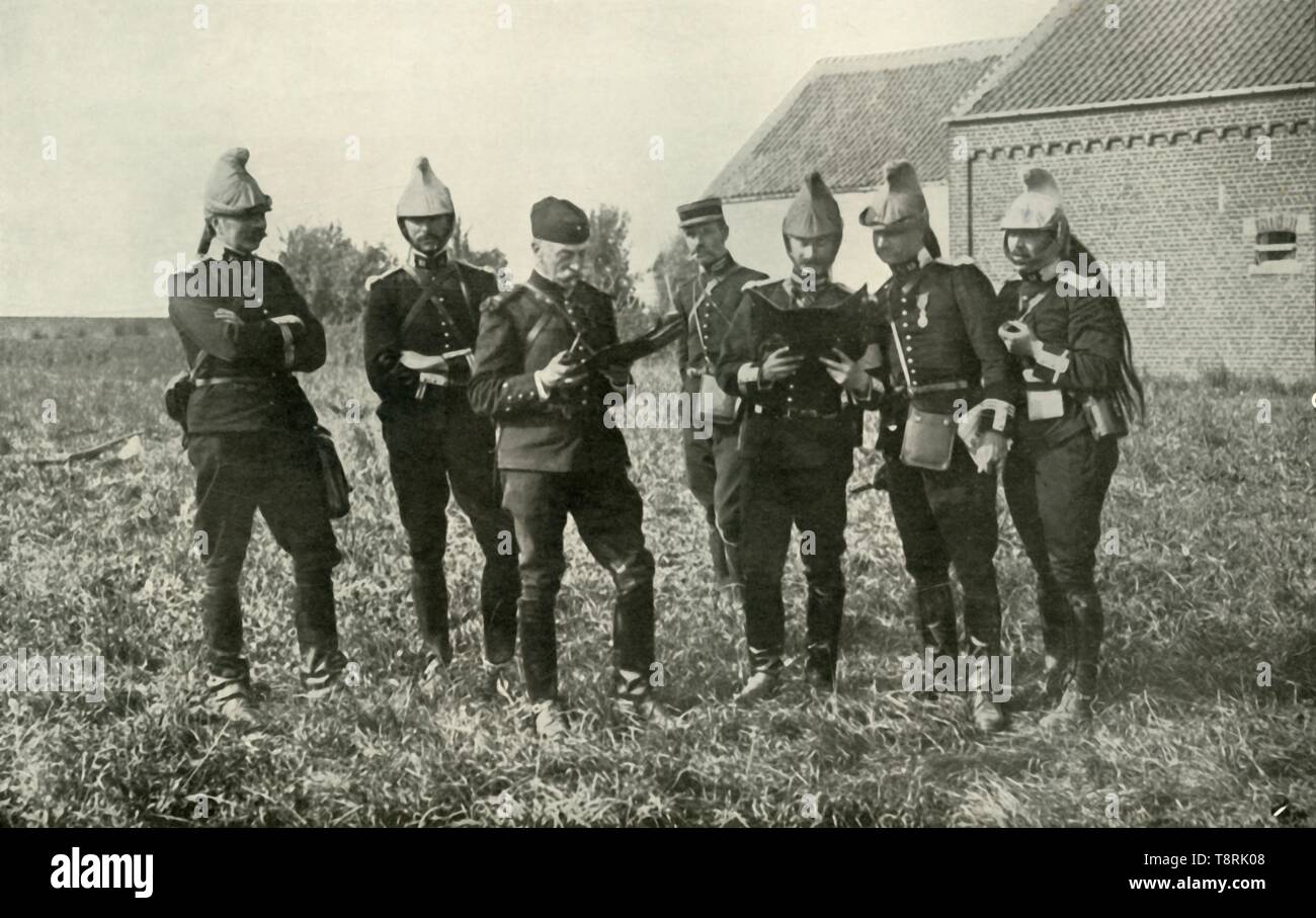 'French Staff Officers in Consultation', 1914, (1919). Creator: Unknown ...