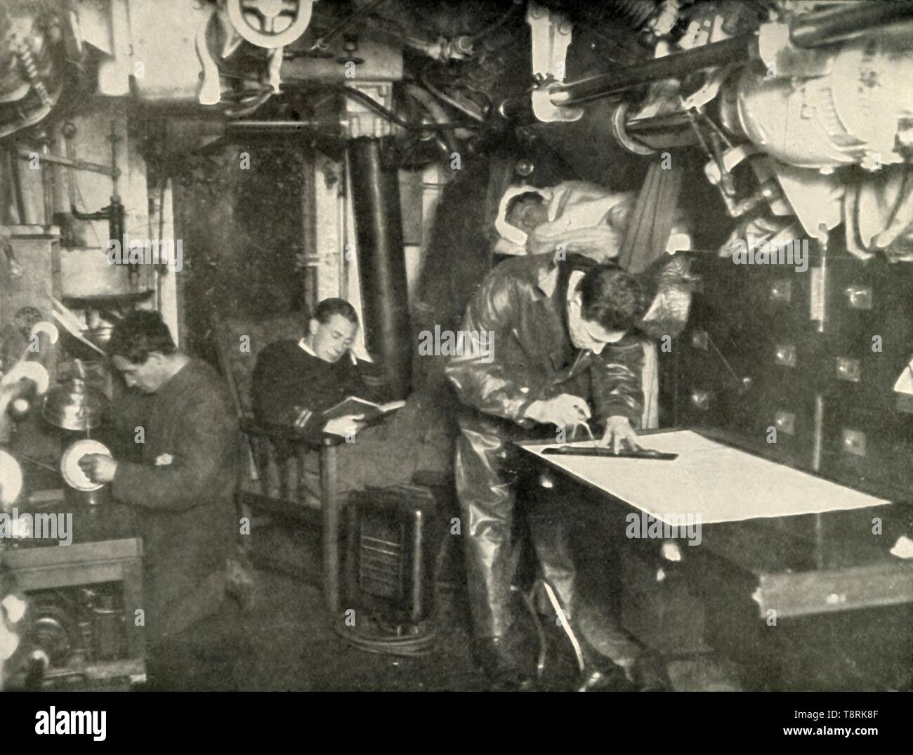 'At the Bottom of the Sea. In the wardroom of a submarine', (1919 ...