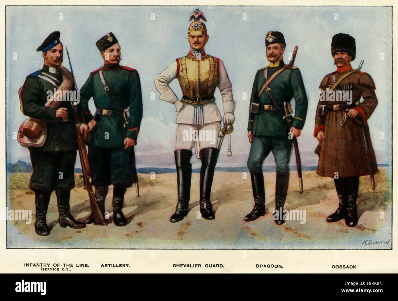 Uniform of the russian regiment hi-res stock photography and images - Alamy