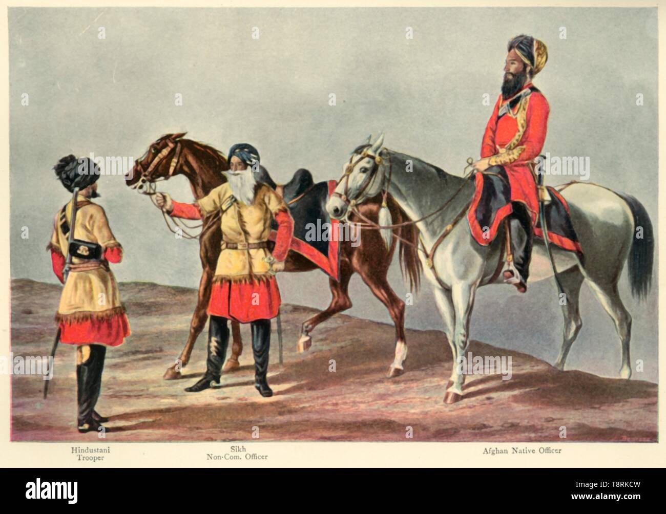 'The Second Punjab Cavalry', 1901. Creator: Walter Fane Stock Photo - Alamy
