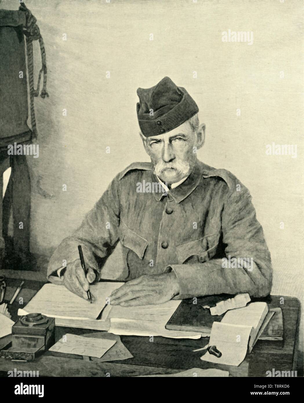 'Lord Roberts Writing in his Tent', c1900, (1901). Creator: Unknown ...