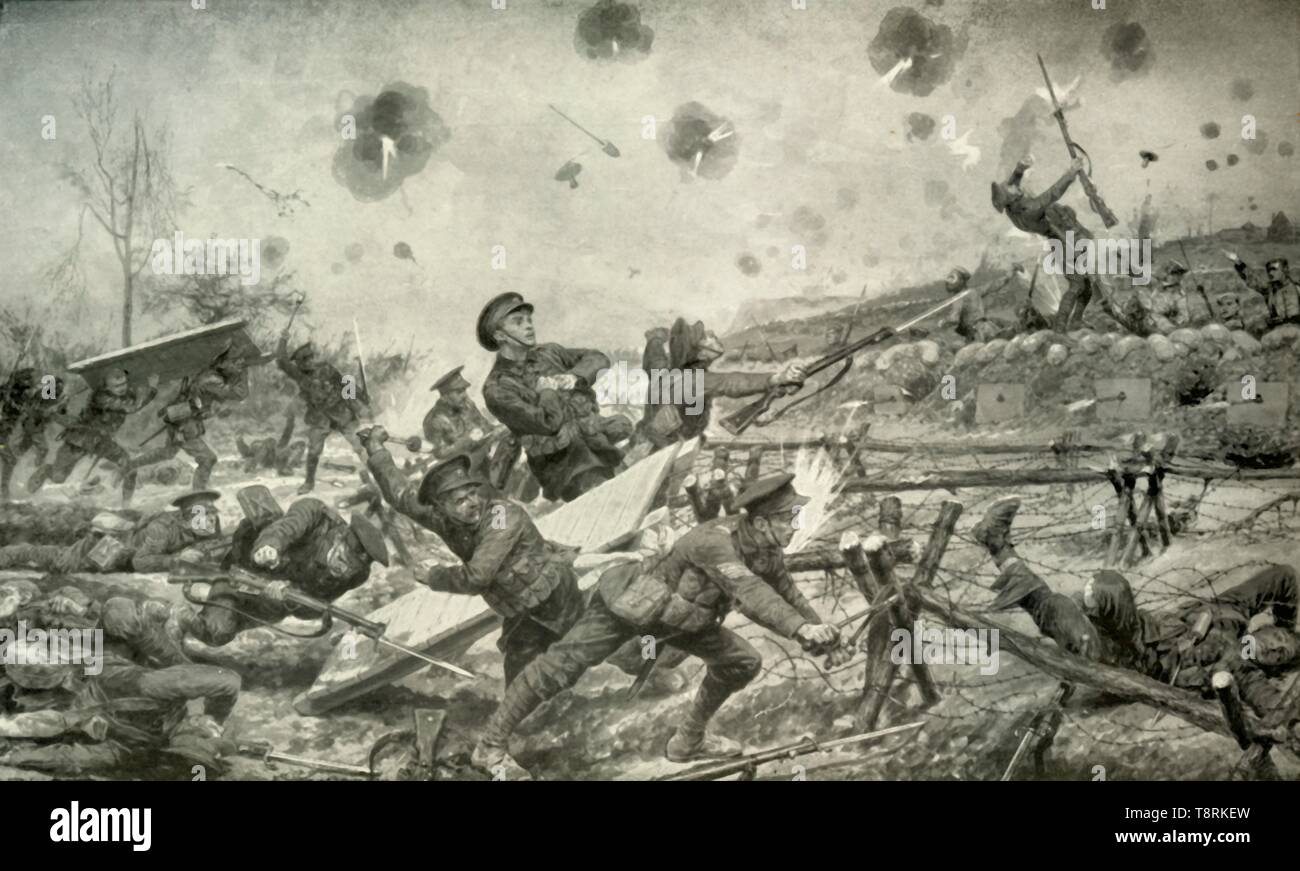 'An Attack Led By A Bombing Party', (1919). Creator: Unknown Stock ...