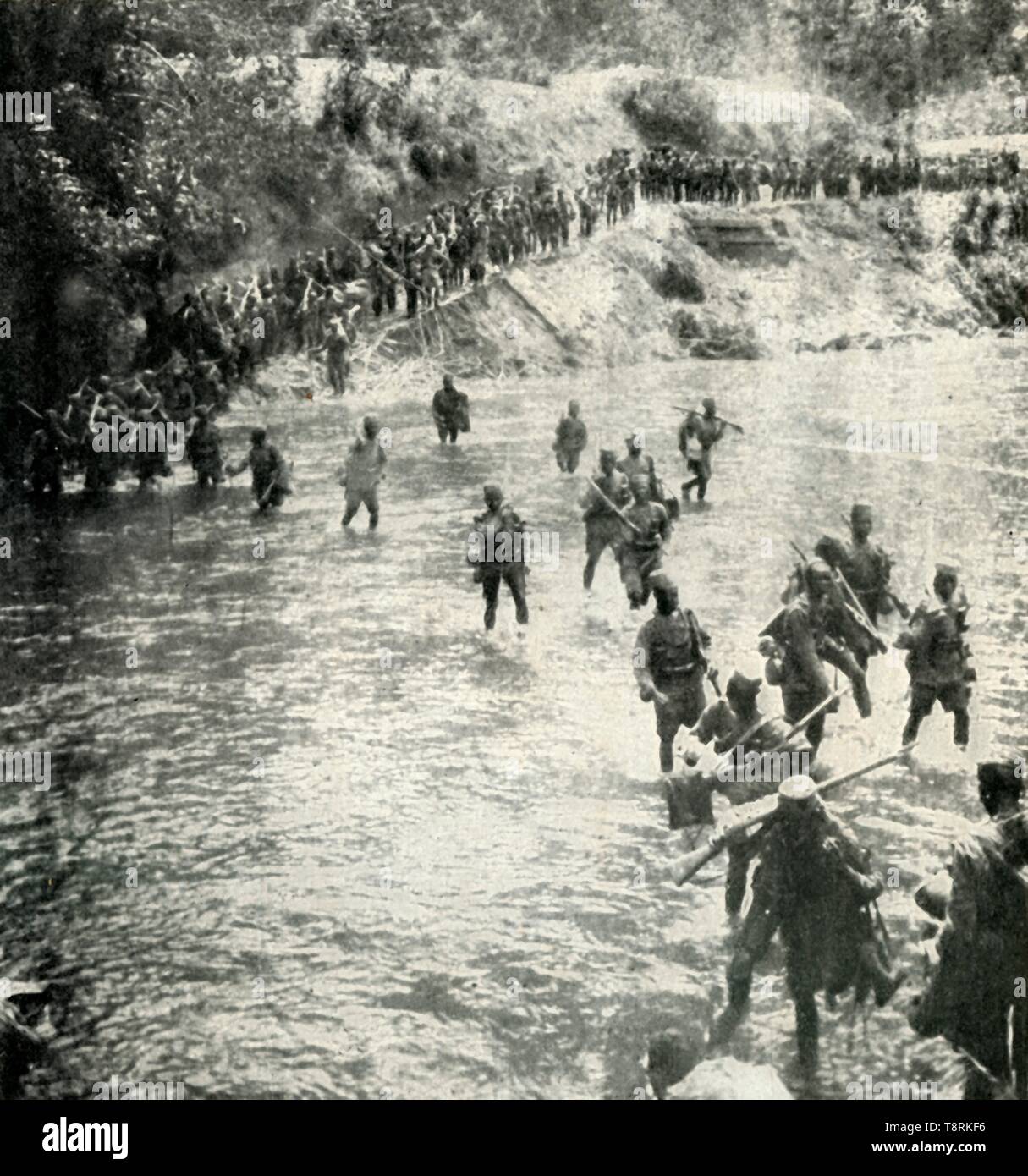 'The King's African Rifles Crossing The Ruwu River, German East Africa ...