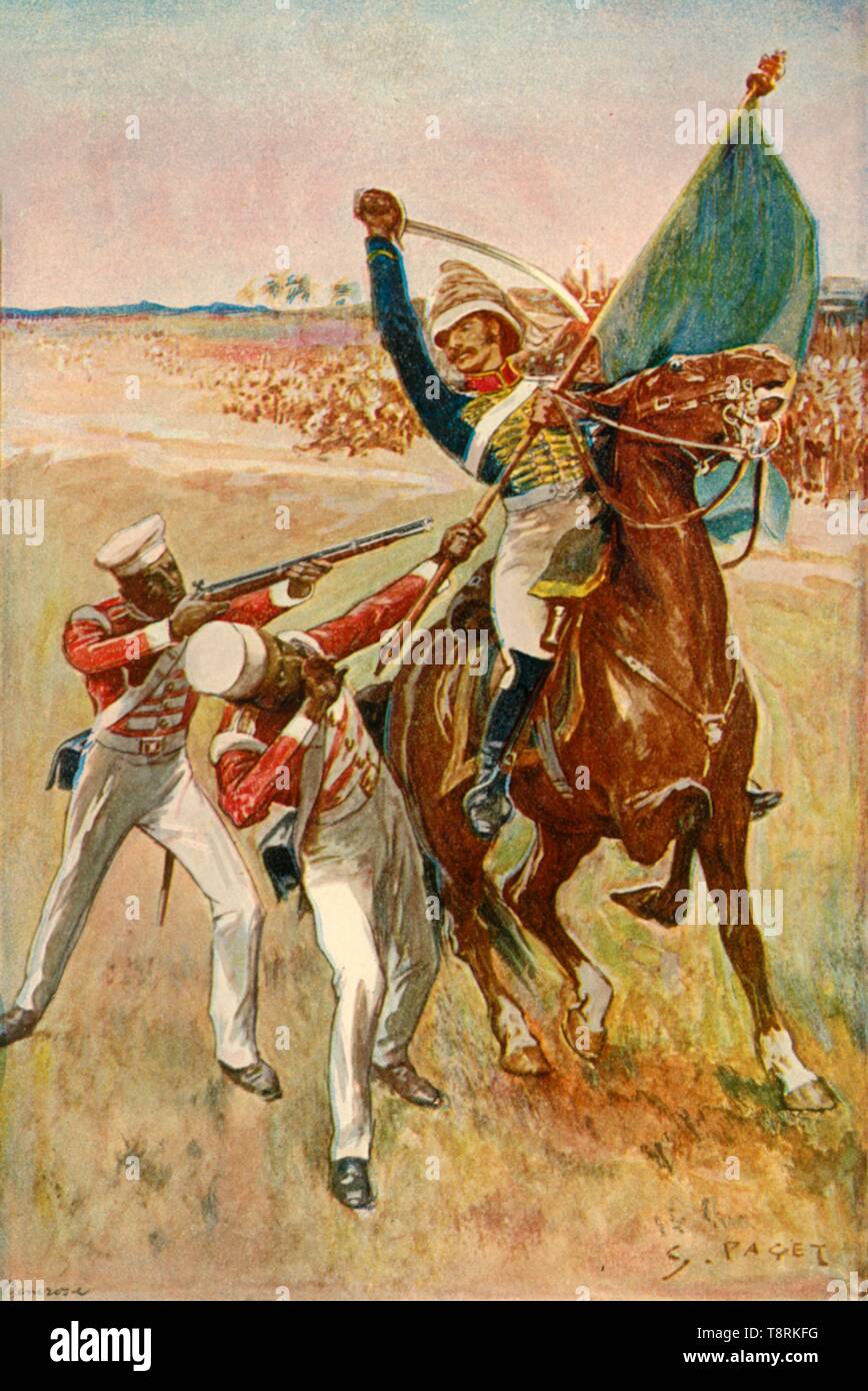 'Roberts Wins the Victoria Cross', (1901). Creator: Sidney E Paget ...