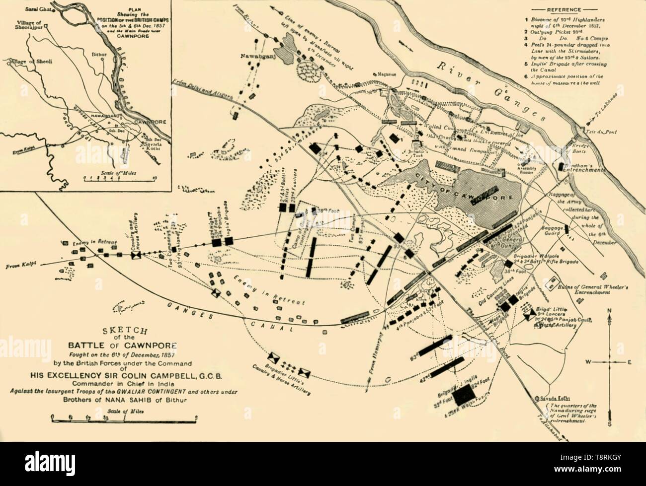 India map 1857 hi-res stock photography and images - Alamy