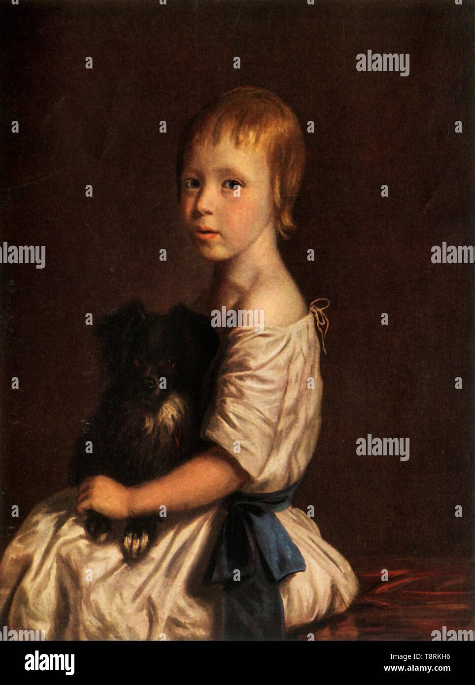 'The Reverend George Scobell, D.D. as a Child, Holding His Dog "Fop ...