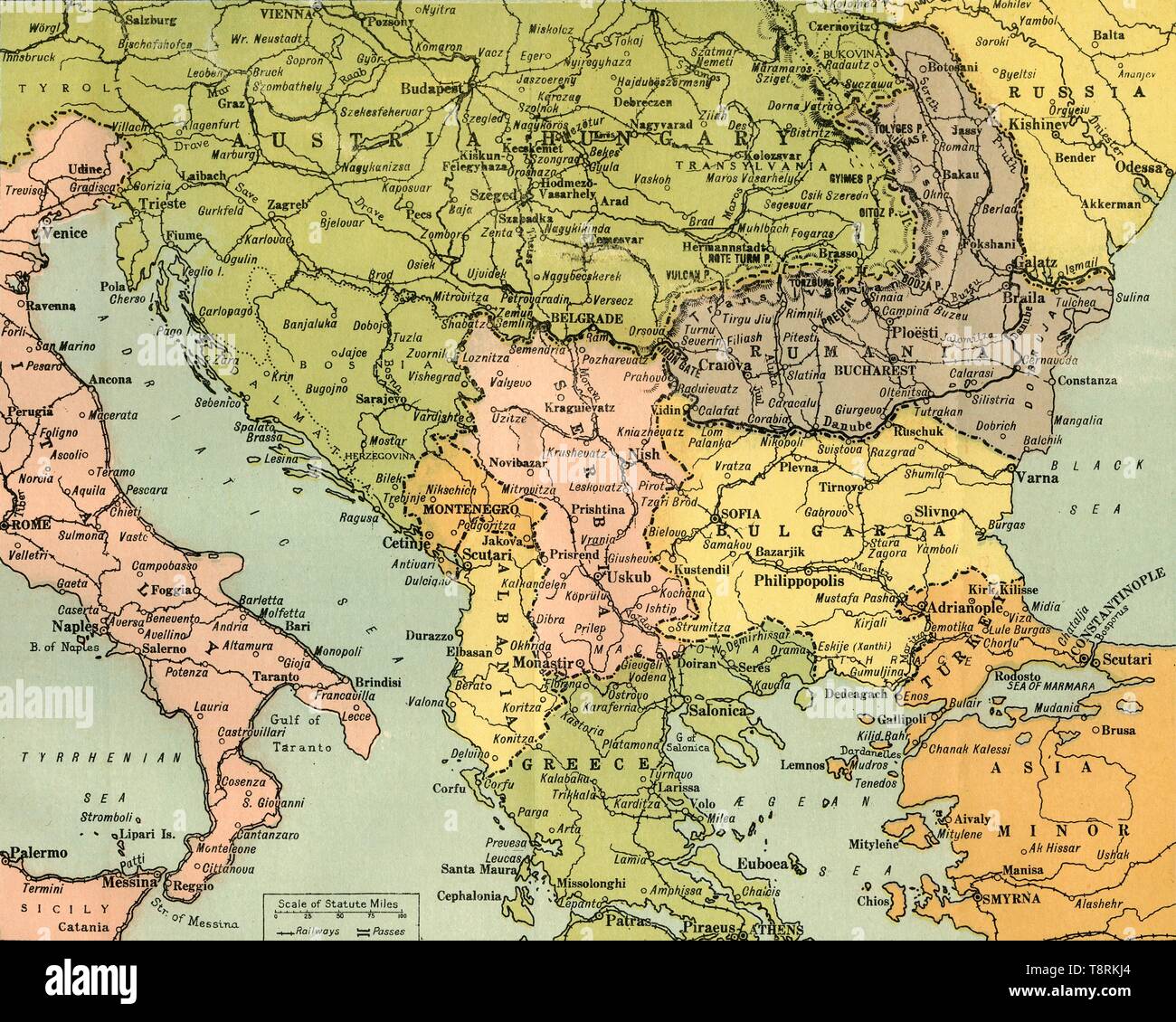 Map europe 1910s hi-res stock photography and images - Alamy