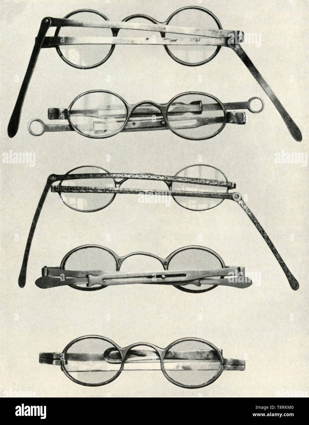 Various types of spectacles...of the late 18th and early 19th centuries ...