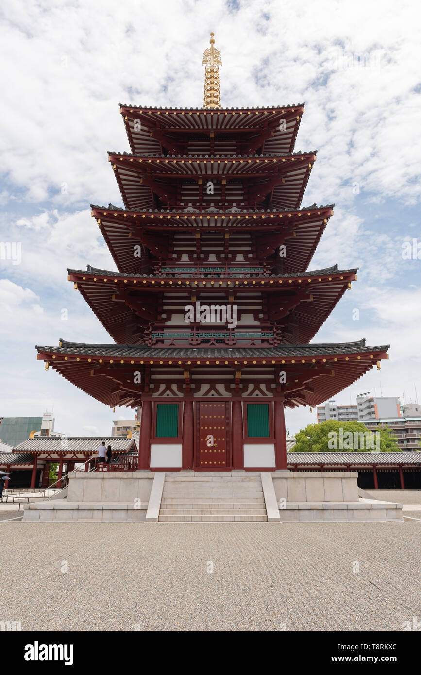 Japanese Pagodas in Osaka, Japan Stock Photo - Alamy