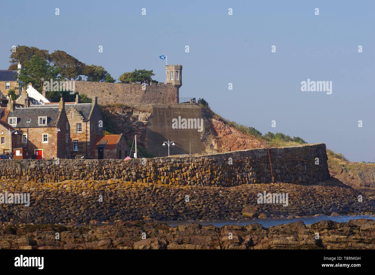 Crail Harbour, Village and Castle in the Golden Light of a Summers ...