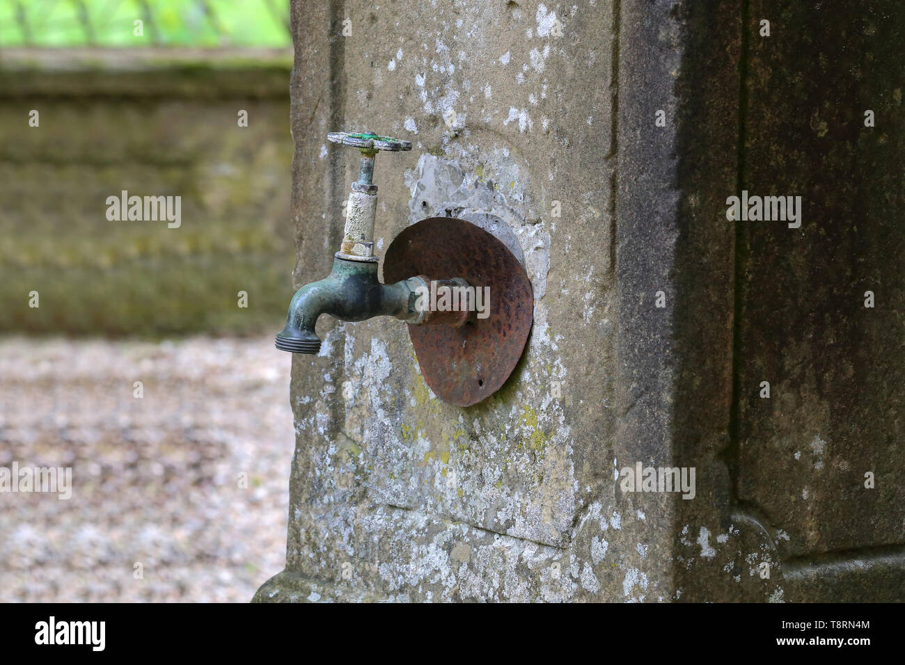 Old Rusty tap in the wall of the house Stock Photo - Alamy